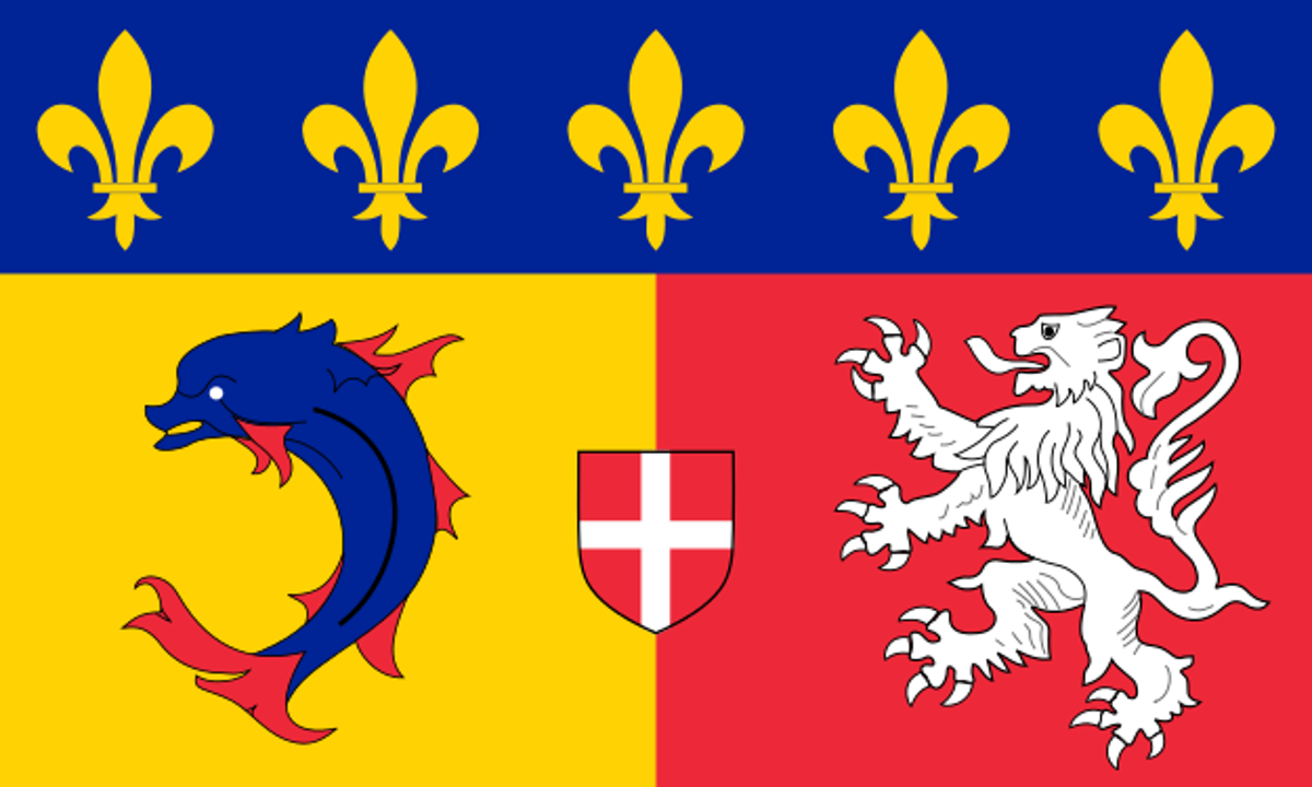 Drapeau Rhône-Alpes - vente en ligne | Flagsonline.fr
