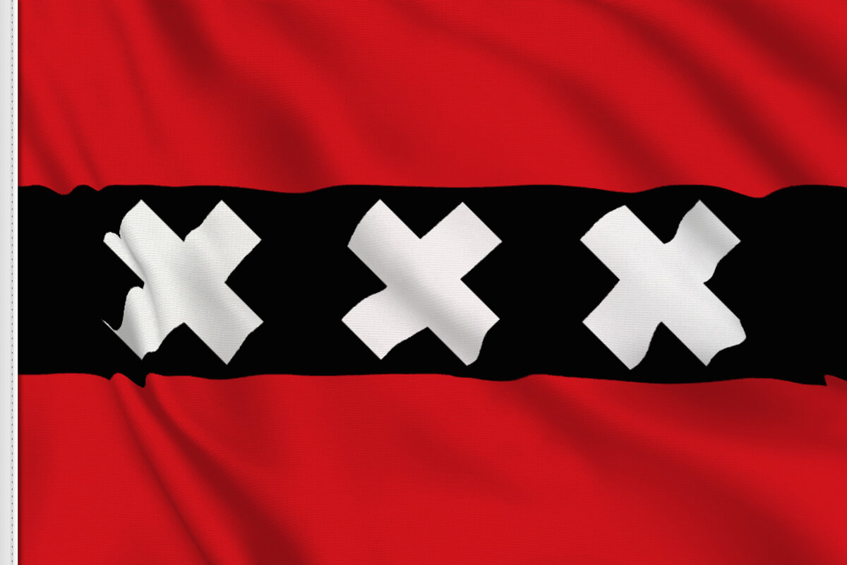 Drapeau Amsterdam - vente en ligne | Flagsonline.fr