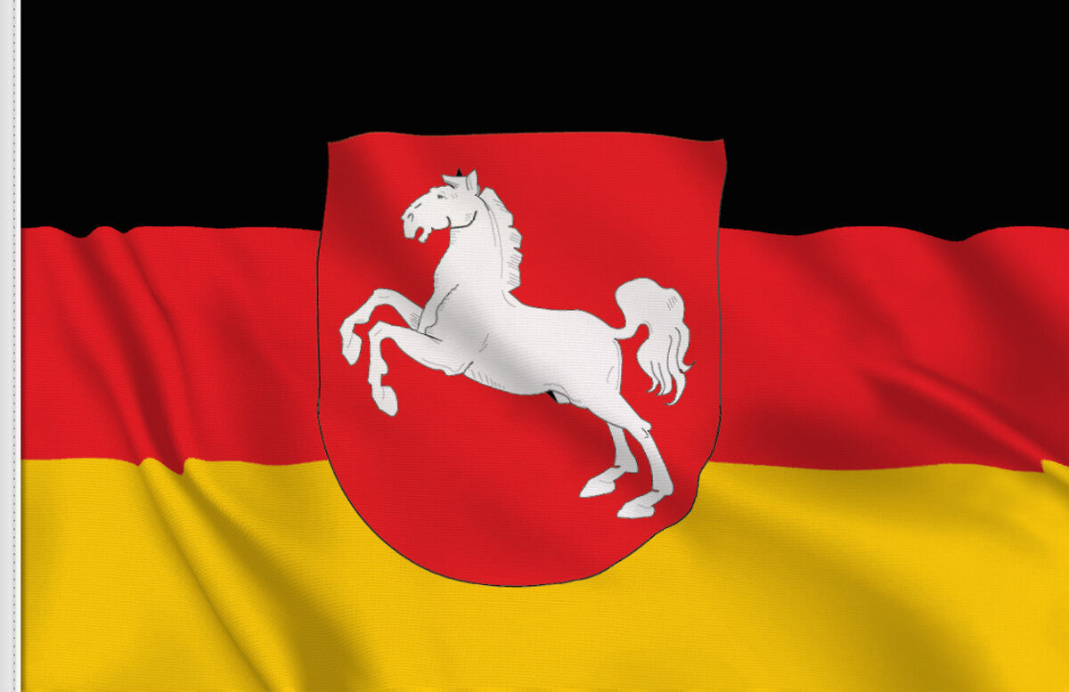 Drapeau Basse Saxe - vente en ligne | Flagsonline.fr